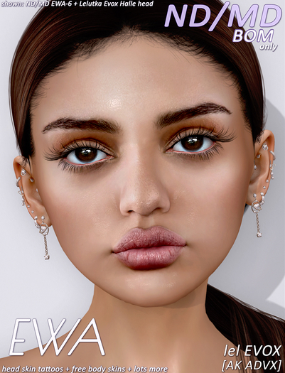 Second Life Marketplace Nd Md Ewa Skins Bom Lelutka Evox Fatpack